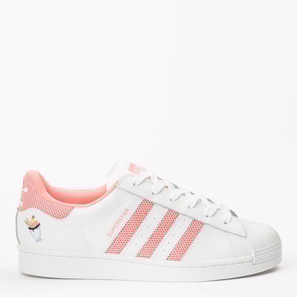 Tênis adidas Superstar Branco Feminino Preto e Masculino