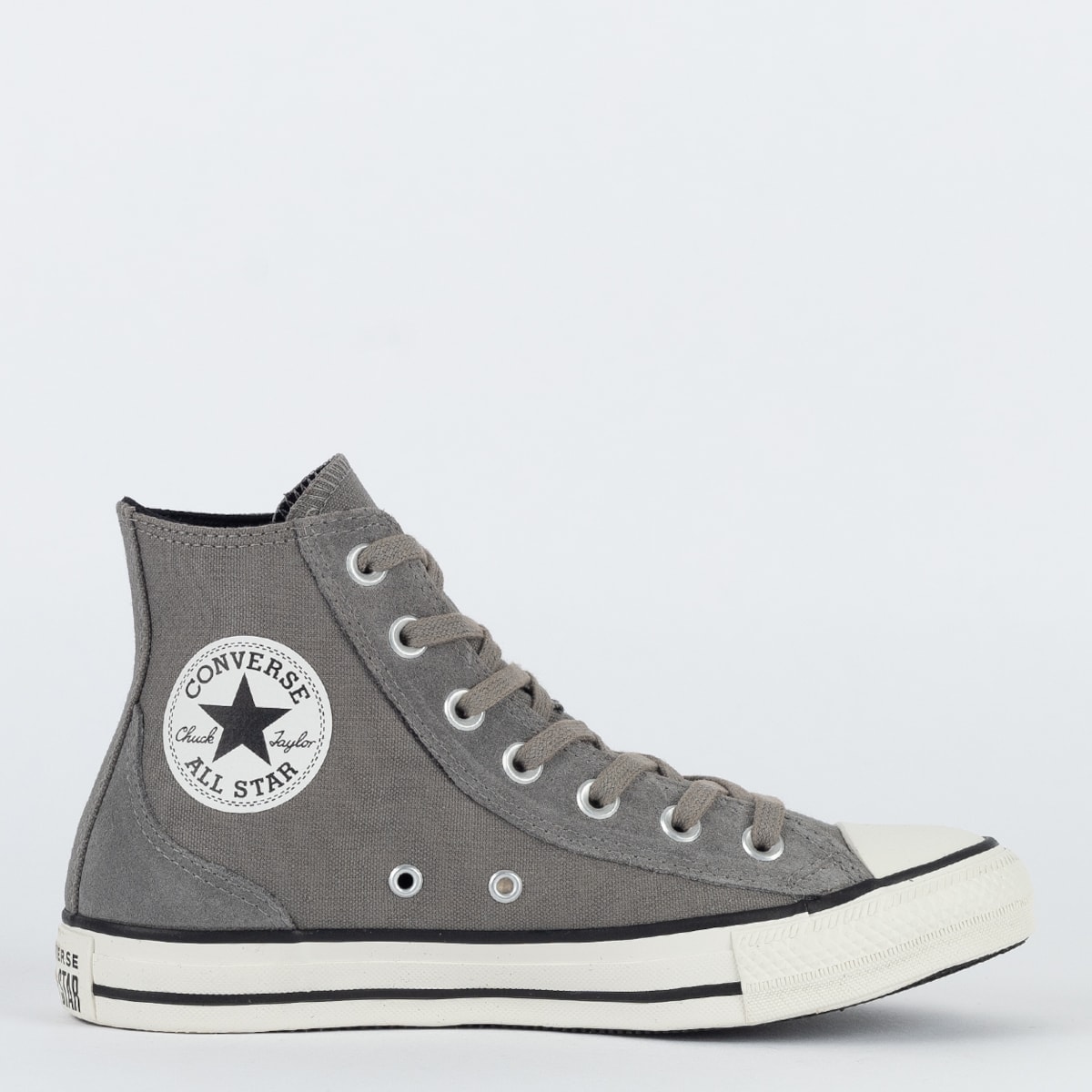 Tênis Converse Chuck Taylor All Star Hi Court Worn Cinza Preto ...