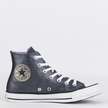 All Star Converse Gliter Tênis Plataforma Cano Alto e Baixo