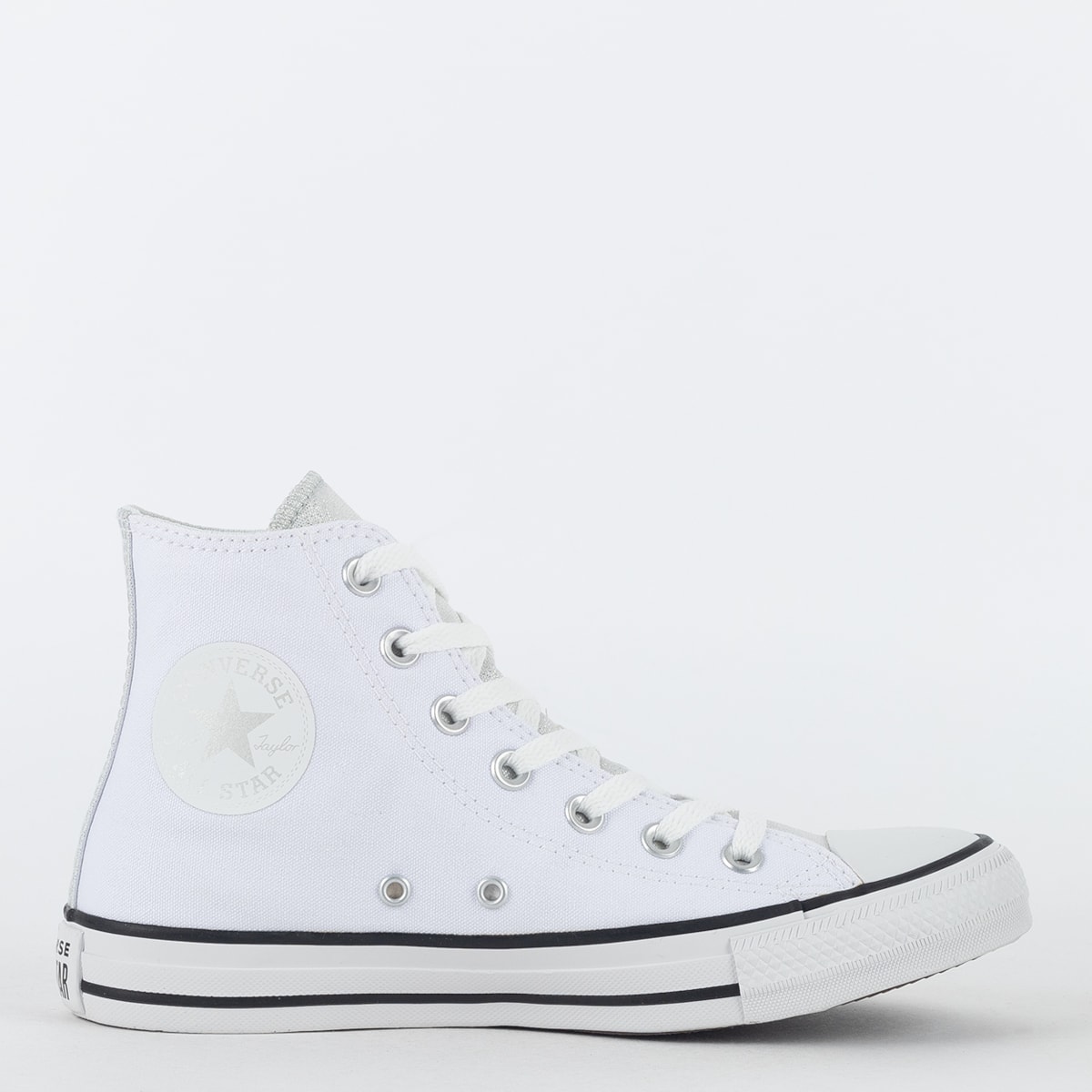 Tênis Converse Chuck Taylor All Star Hi Prism Glitter Branco Azul Luar ...