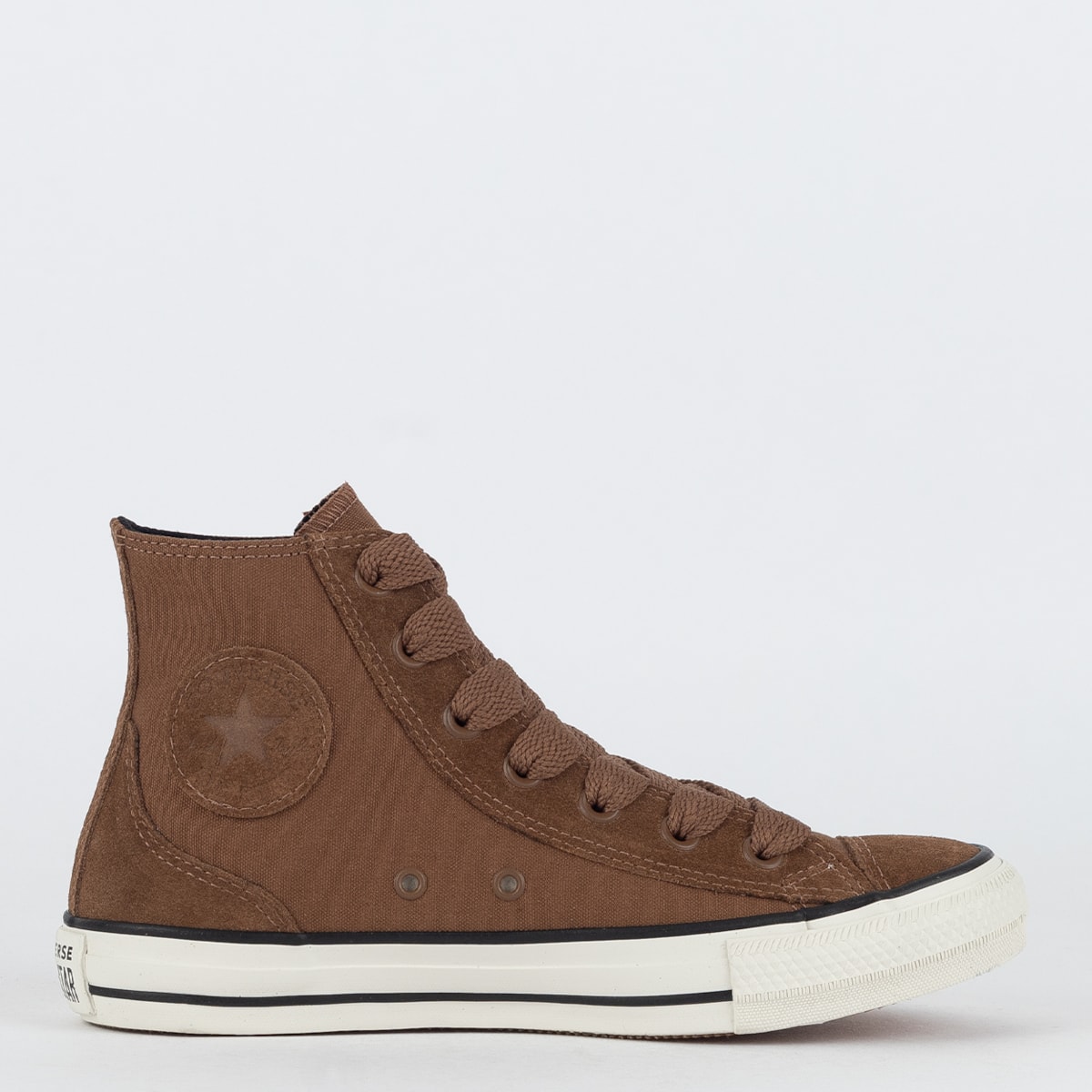 Tênis Converse Chuck Taylor All Star Hi Seasonal Material Marrom Marrom ...