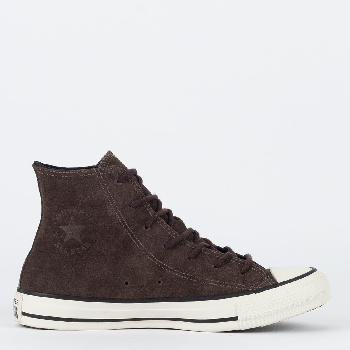 Tênis Converse Chuck Taylor All Star Hi Seasonal Suede Marrom Escuro ...