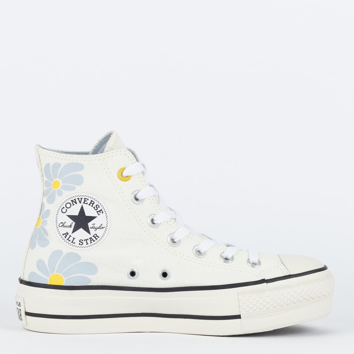 Tênis Converse Chuck Taylor All Star Lift Hi Nature In Bloom Branco ...