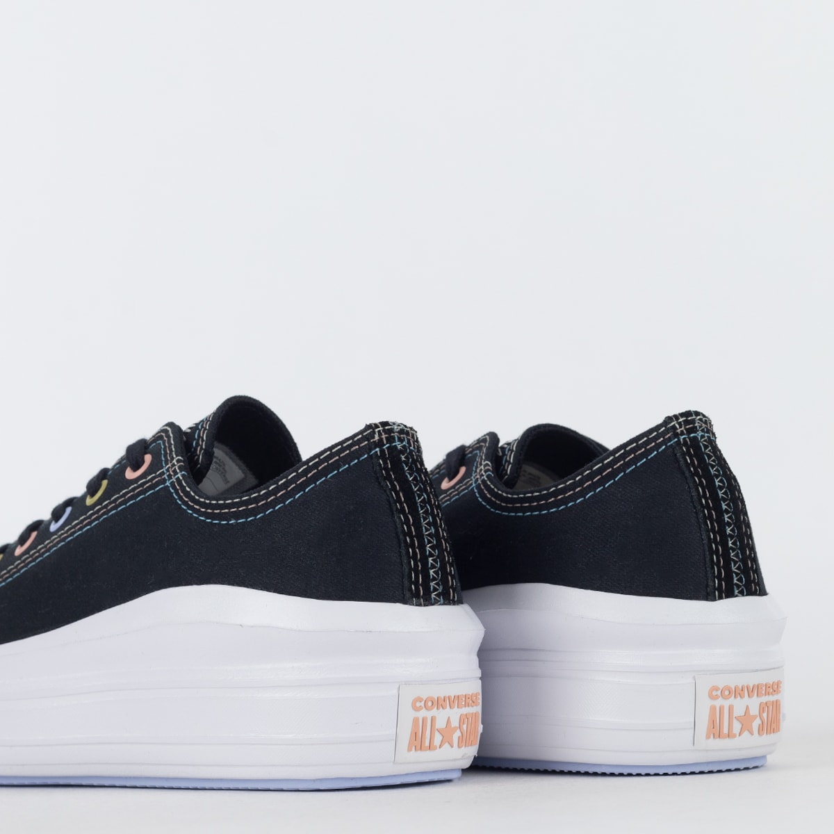 Tênis Converse Chuck Taylor All Star Move Ox Vintage Remastered Preto ...