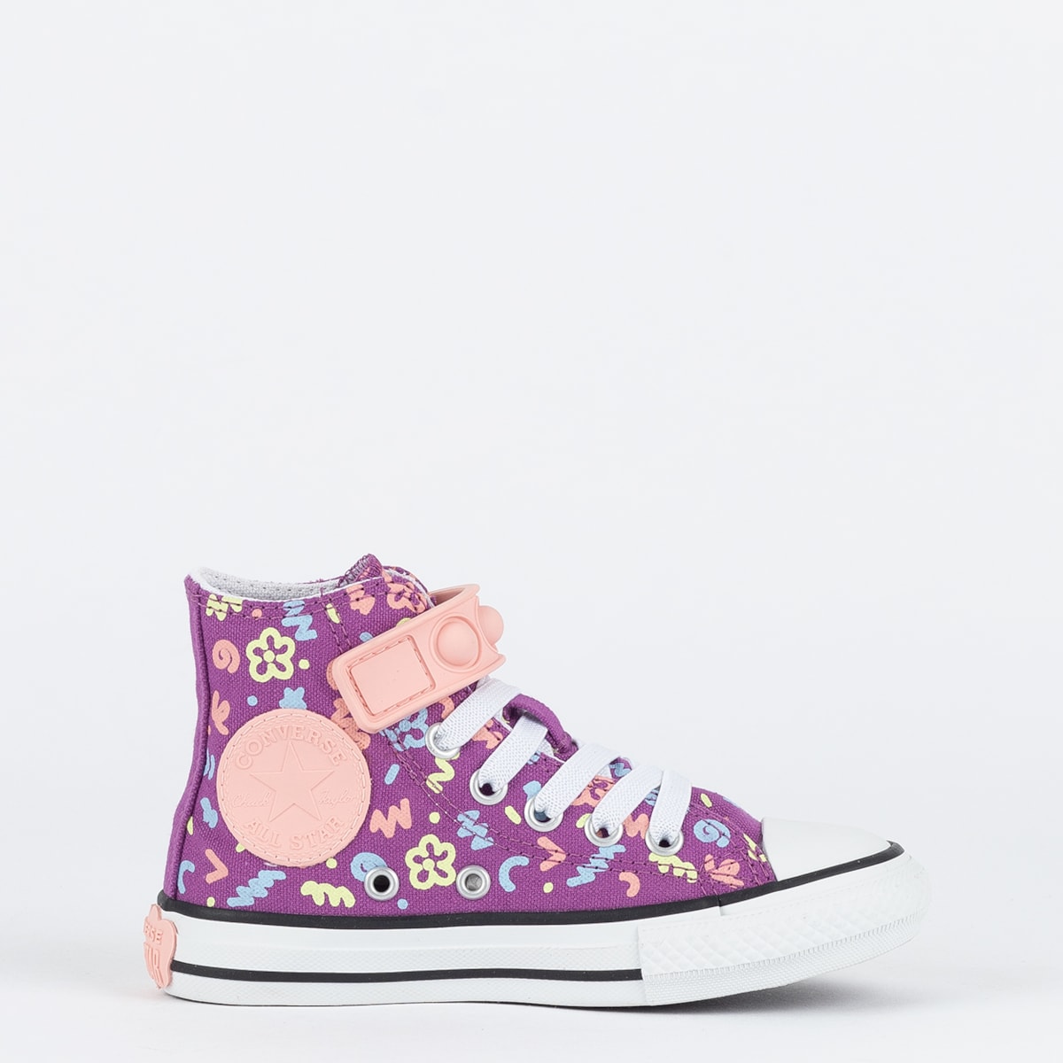 Tênis Converse Kids Chuck Taylor All Star Hi Bubble Strap Polka Doodle ...