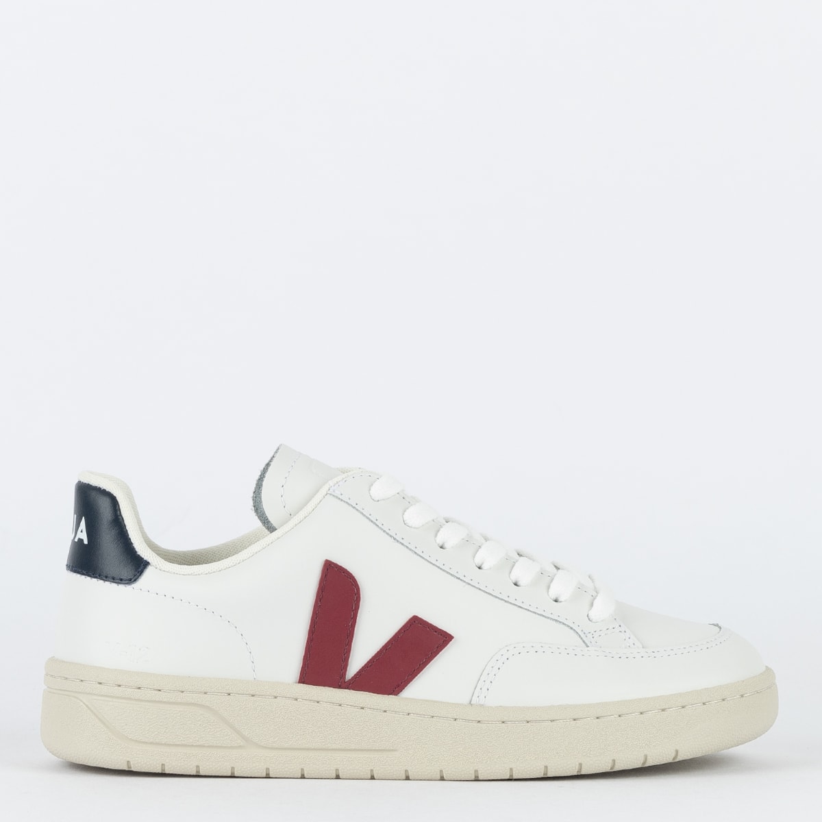 Tênis Veja V-12 Leather Extra White Marsala Nautico XD0201955 | Veja
